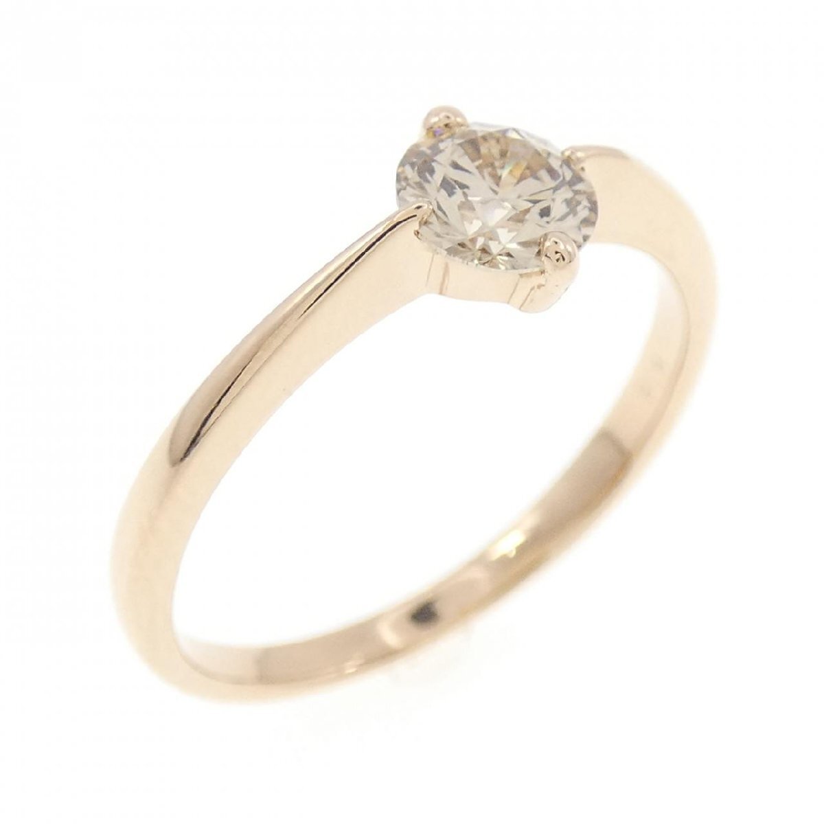 Yahoo!オークション - K18PG ダイヤモンド リング 0.40CT