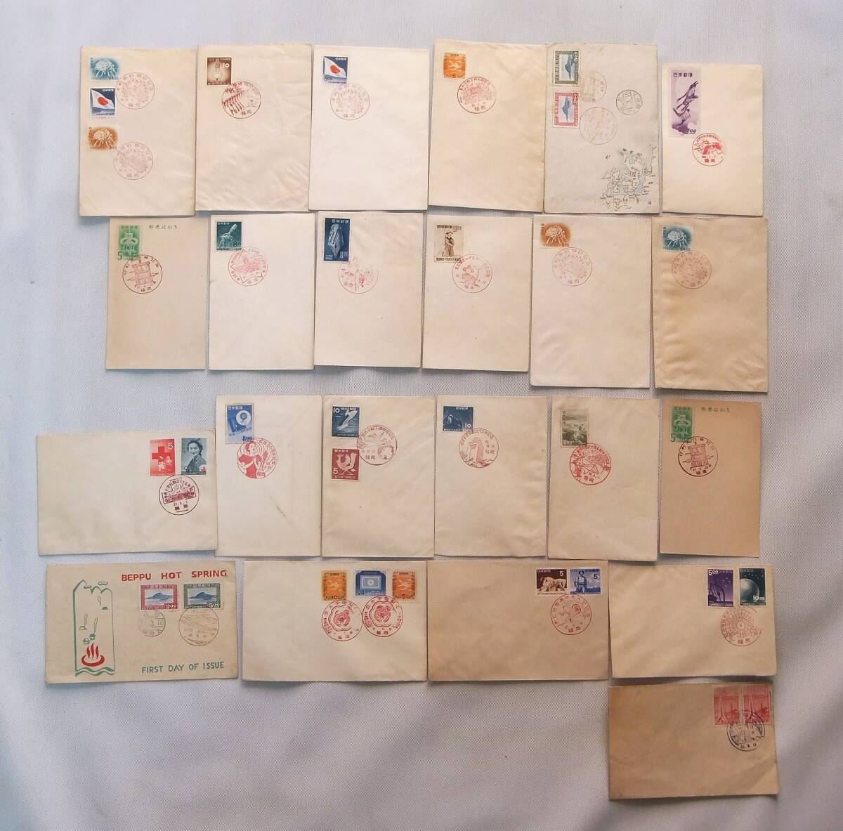 Yahoo!オークション - 昭和レトロ「初日カバー 月に雁ほか」切手 記念...