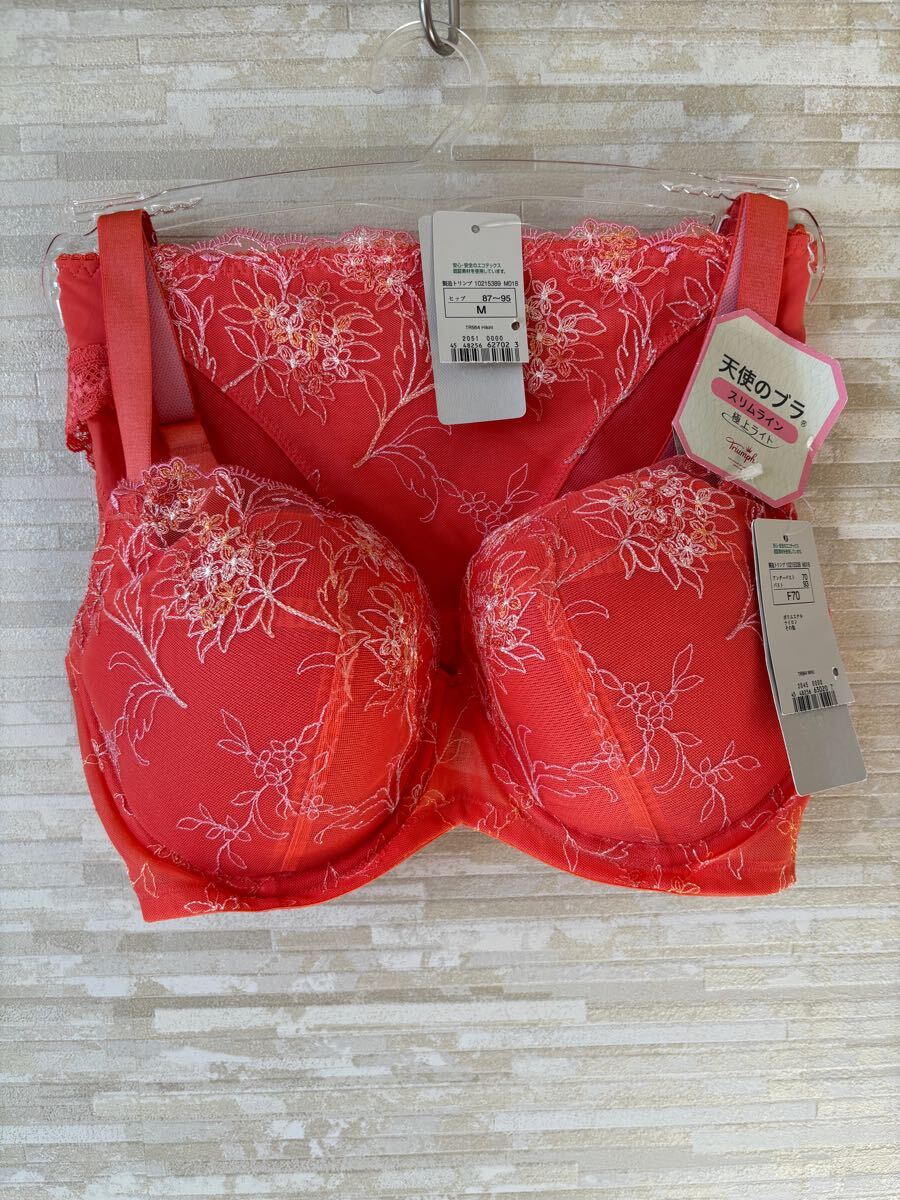 Yahoo!オークション - F70&M」トリンプ 天使のブラ スリムライン 極上...