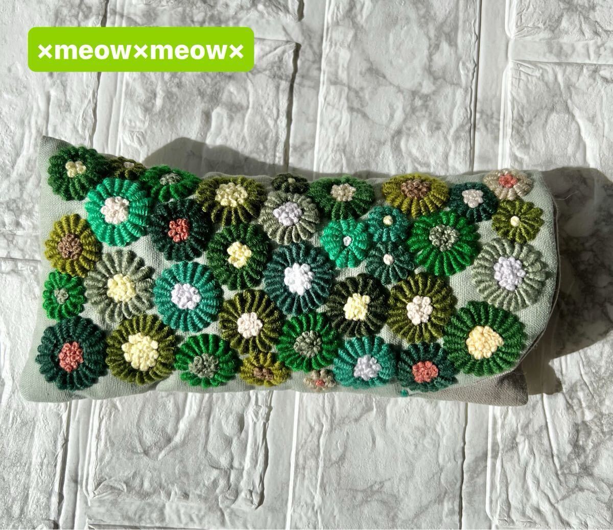 Yahoo!オークション - ×meow×meow× ハンドメイド メガネケース① 手...