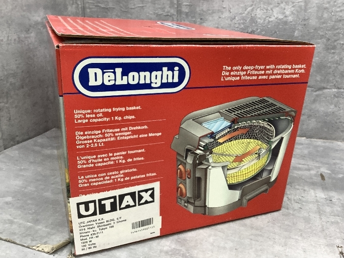 Yahoo!オークション - Z1a 未使用保管品 デロンギ 電気フライヤー UTAX...