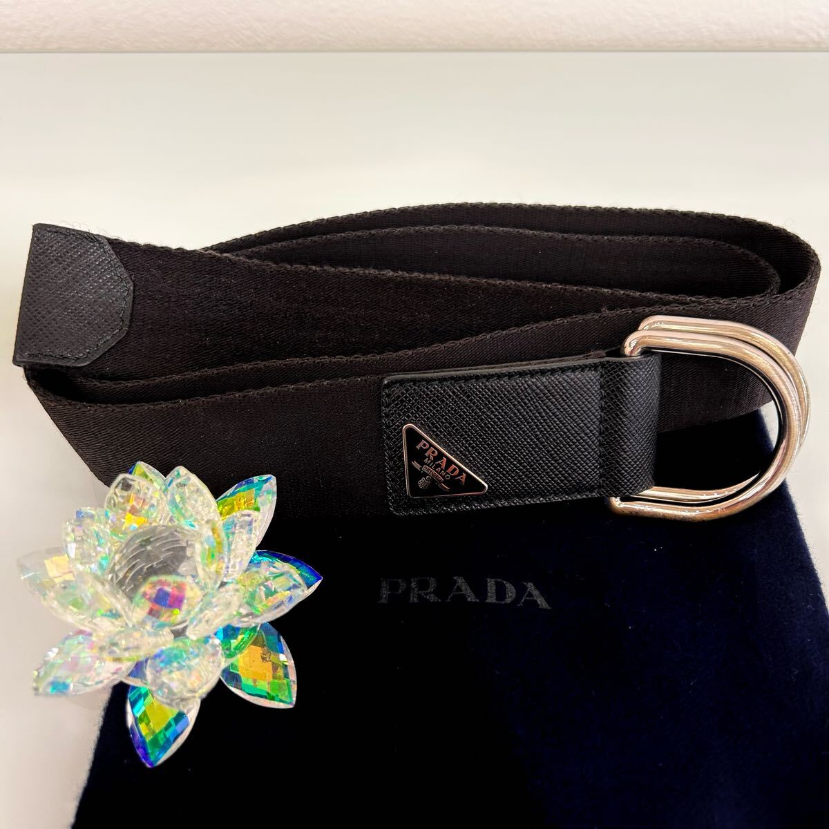 Yahoo!オークション - 【極美品】PRADA プラダ ベルト2CN028 2DMN レデ...
