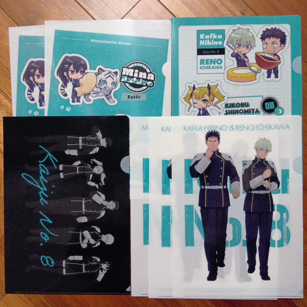 Yahoo!オークション - 7枚 怪獣8号 クリアファイル ローソン限定 まと...