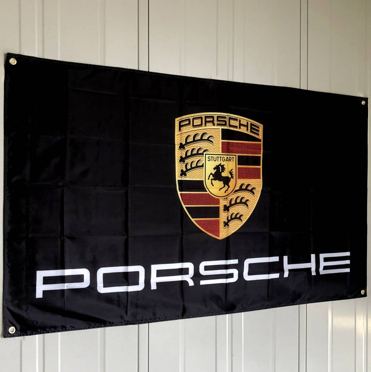 Yahoo!オークション - ガレージ装飾仕様 P51 ポルシェ旗 ポルシェバナ...