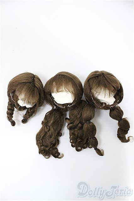 Yahoo!オークション - 4inch/ウィッグ ボア 3点/インチ BJD MJD ドール...