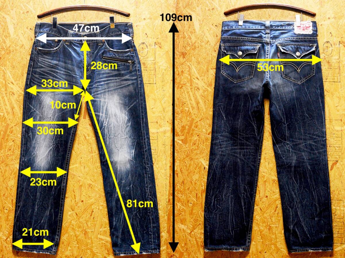 Yahoo!オークション - 廃盤 W36 2008年8月製 リーバイスOL702-0006ブ...