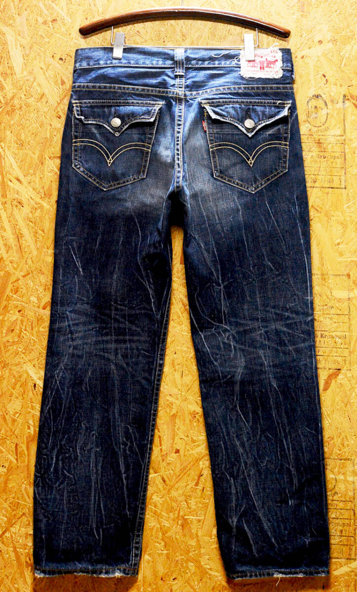 Yahoo!オークション - 廃盤 W36 2008年8月製 リーバイスOL702-0006ブ...