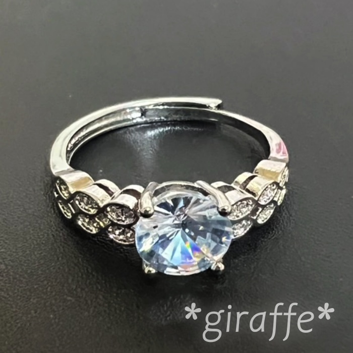 Yahoo!オークション - A876 匿名配送 指輪 レディース リング ジルコニ...