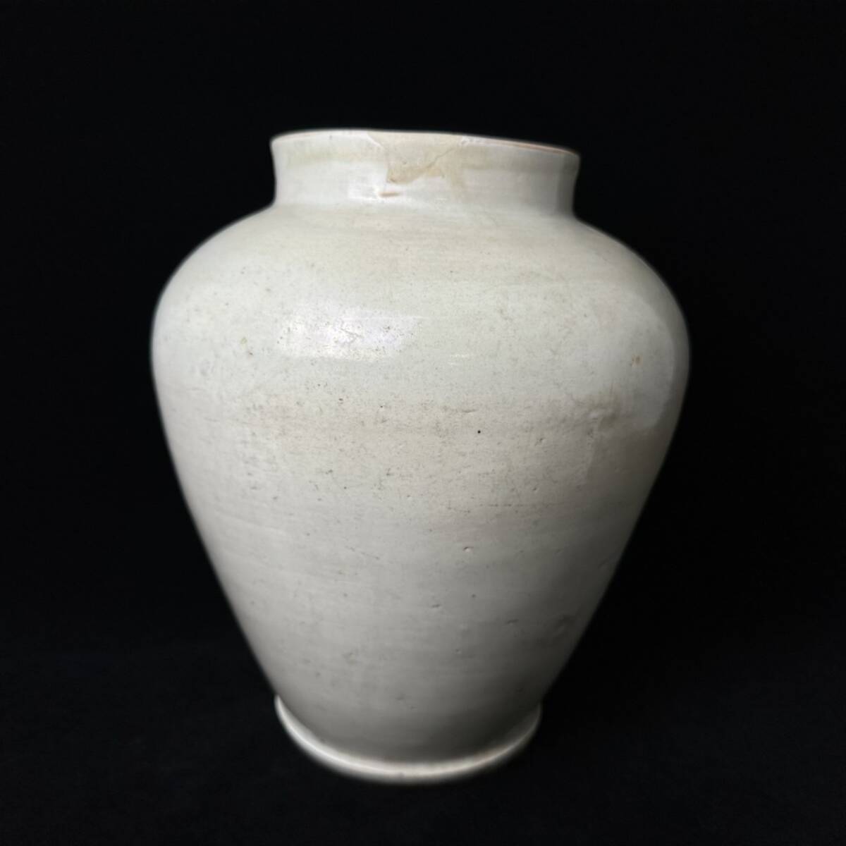コレクター買取品 中国/朝鮮美術 李朝 白磁壷 26㎝ 朝鮮古陶 飾 コレクター買取品 中国/朝鮮美術 李朝 白磁壷 26㎝ 朝鮮古陶 飾