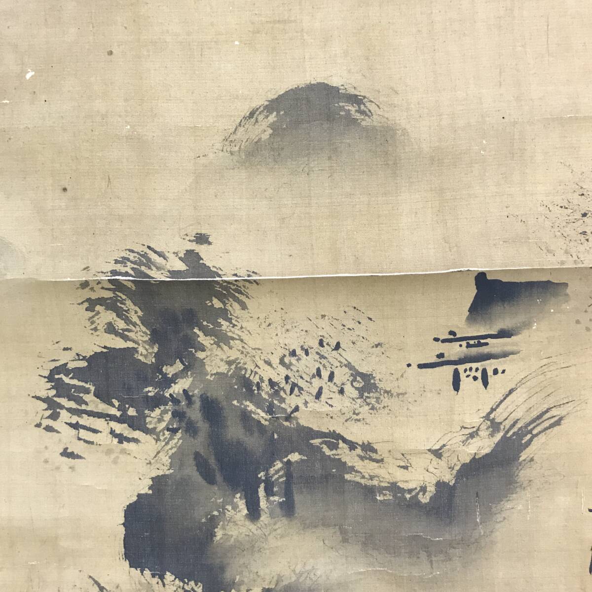 Yahoo!オークション - 真作/狩野古信/山水画賛/横物/掛軸 宝船 AI-823