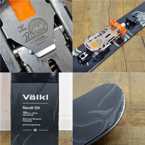 Yahoo!オークション - 美品 フォルクル Volkl Revolt 124 186cm 22desi...