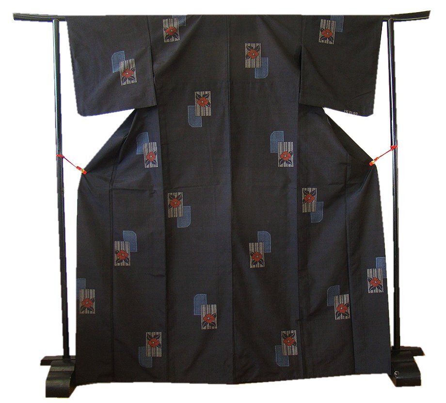 Yahoo!オークション - きものしらゆり 身丈165cm 裄68cm 5・6・9月 ロ...