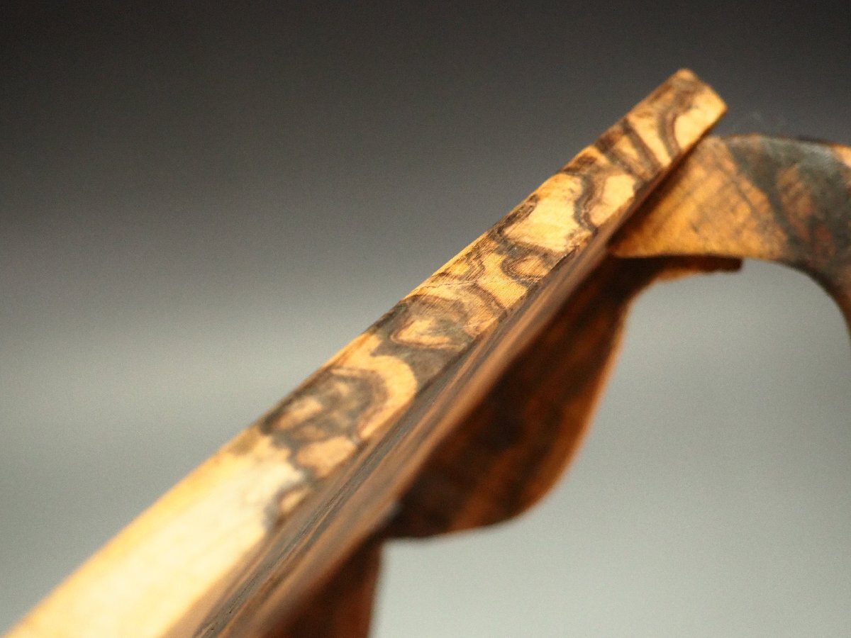 Yahoo!オークション - 【治】黒柿製 長方平卓 幅 30cm 重 335g 花台/...