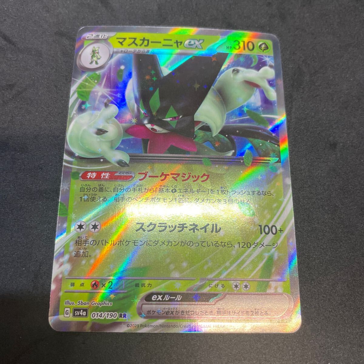 Yahoo!オークション - 美品 ポケモンカードゲーム マスカーニャex RR ...