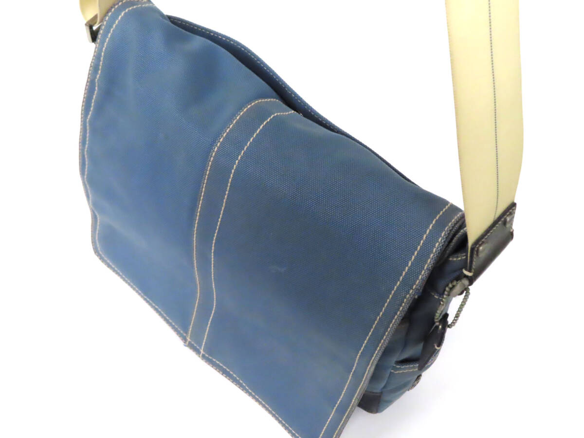 Yahoo!オークション - 26852 COACH コーチ デニム キャンバス×スエー...