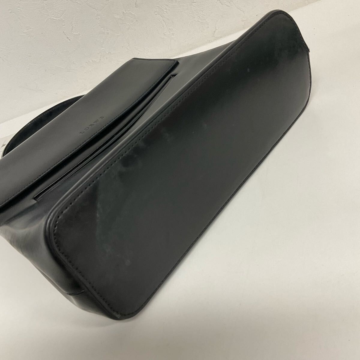 Yahoo!オークション - D613-80 LOEWE／ロエベ ブラック レザー 2way シ...