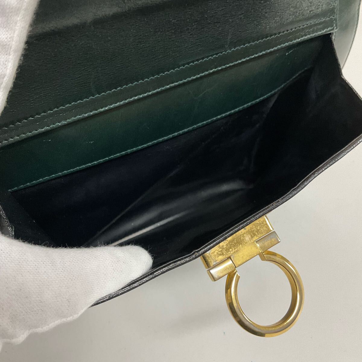 Yahoo!オークション - D621-80 salvatore Ferragamo／サルヴァトーレフ...