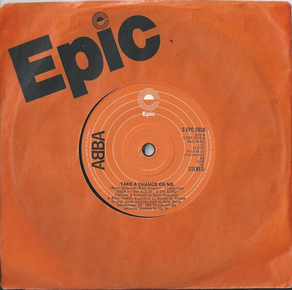 Yahoo!オークション - 英7” ABBA Take A Chance On Me SEPC5950 Epic ...