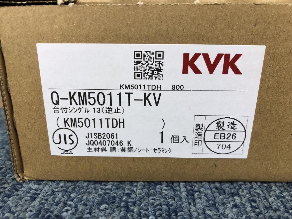 Yahoo!オークション - 005 未使用品 KVK 台付シングル(逆止) Q-KM5011T...