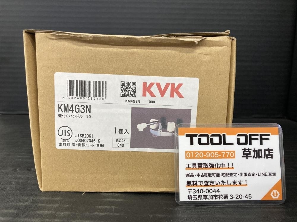 Yahoo!オークション - 006 未使用品・即決価格 KVK 壁付2ハンドル13 KM...