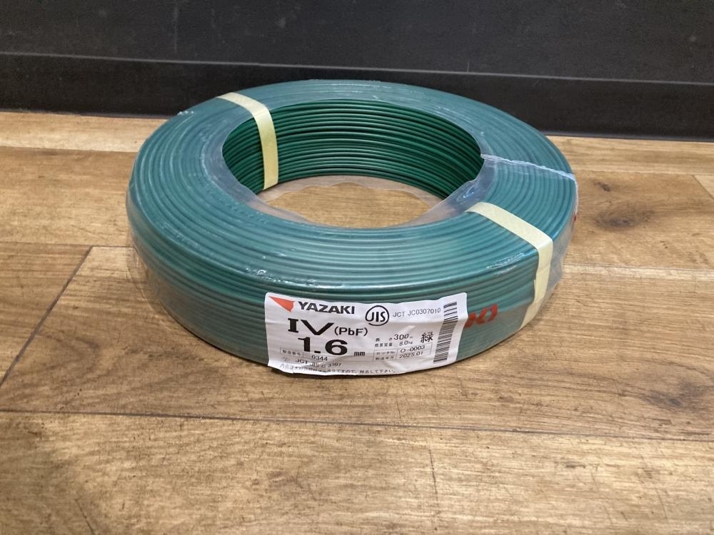 Yahoo!オークション - 021 未使用品 矢崎電線 IVケーブル 1.6SQ 300m