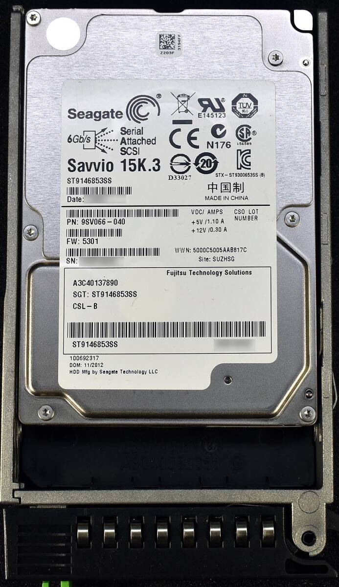 Yahoo!オークション - (国内発送) Seagate ST9146853SS SAS 15 000rpm ...