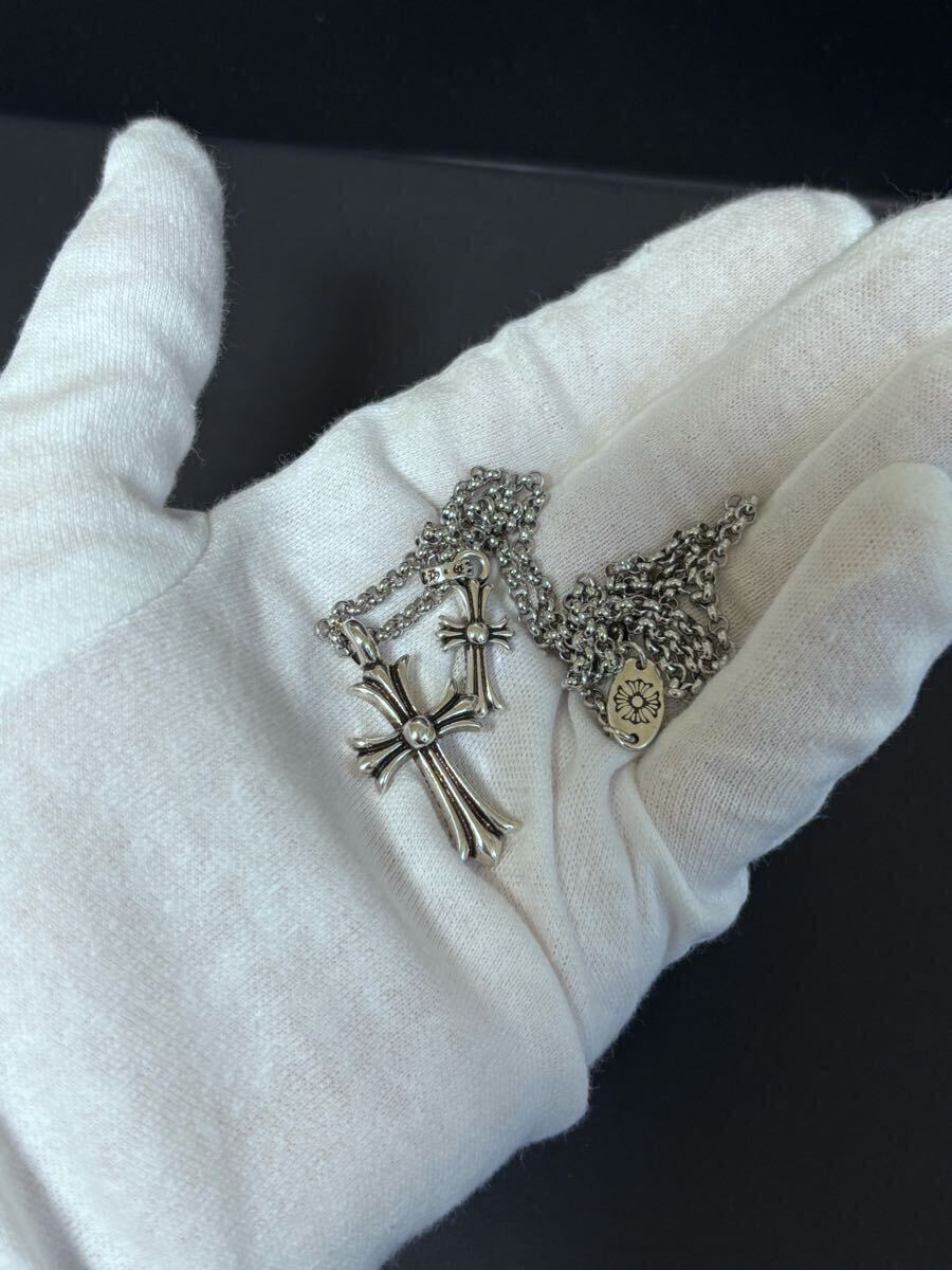 Yahoo!オークション - ネックレス タイニークロス ベビーファット チェ...