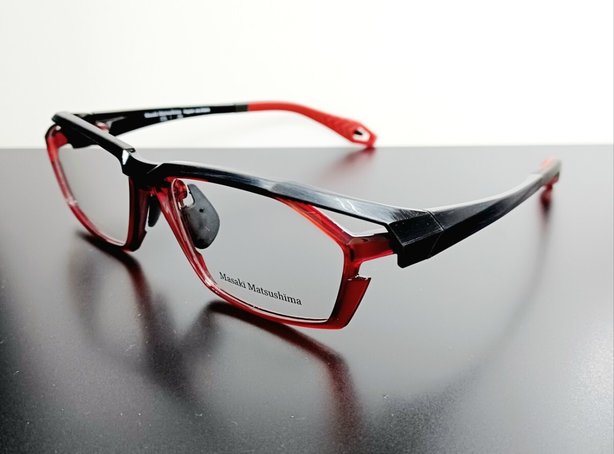 マサキマツシマ MasakiMatsushima タイプアクション MFS-138①クリアレッド ヘアラインブラック/ヘアラインBK 57 メガネ ケース(フルリム)｜売買されたオークション ...
