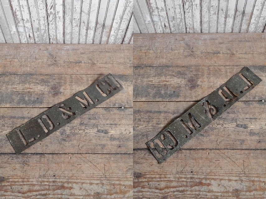 Yahoo!オークション - ビンテージ ステンシルプレート[aa2-147]ディス...