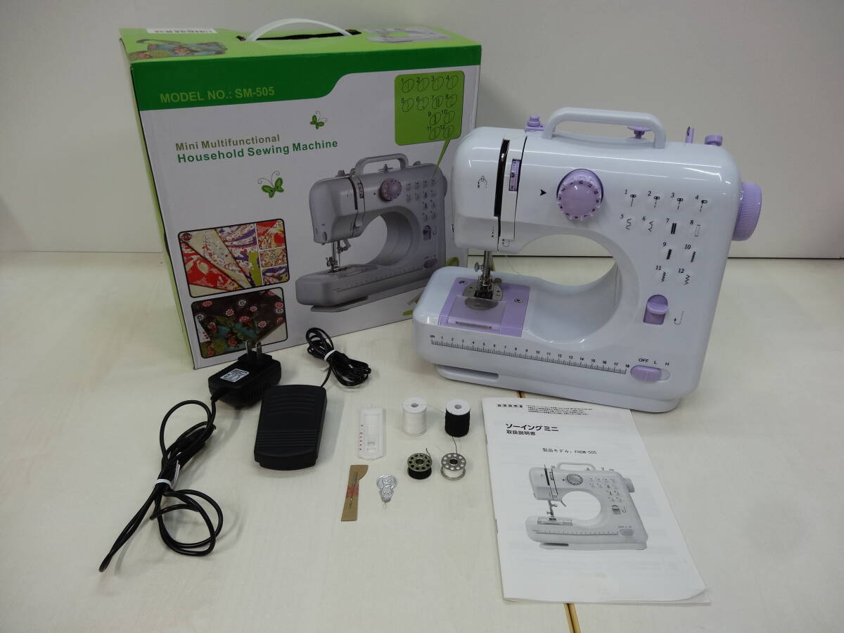 Yahoo!オークション - 19804 コンパクトミシン FHSM-505 中古 ソーイン...