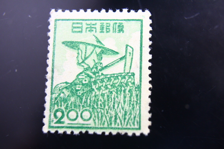 Yahoo!オークション - 送料85円 産業図案切手 農婦 2円 1948年(昭和23...
