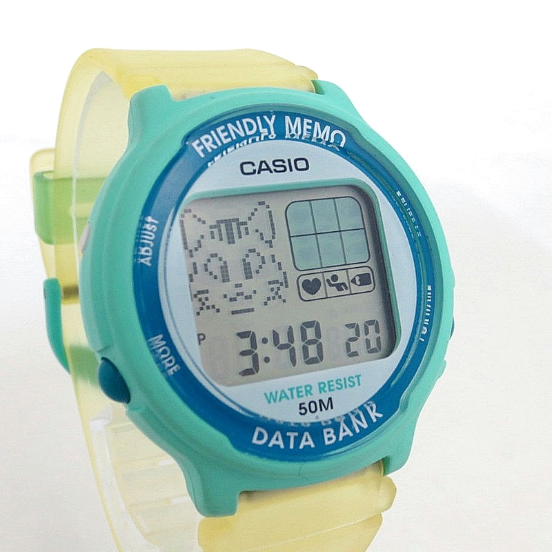 Yahoo!オークション - IW-8180R CASIO 腕時計 レア物 DBJ-24 猫 FRIEND...