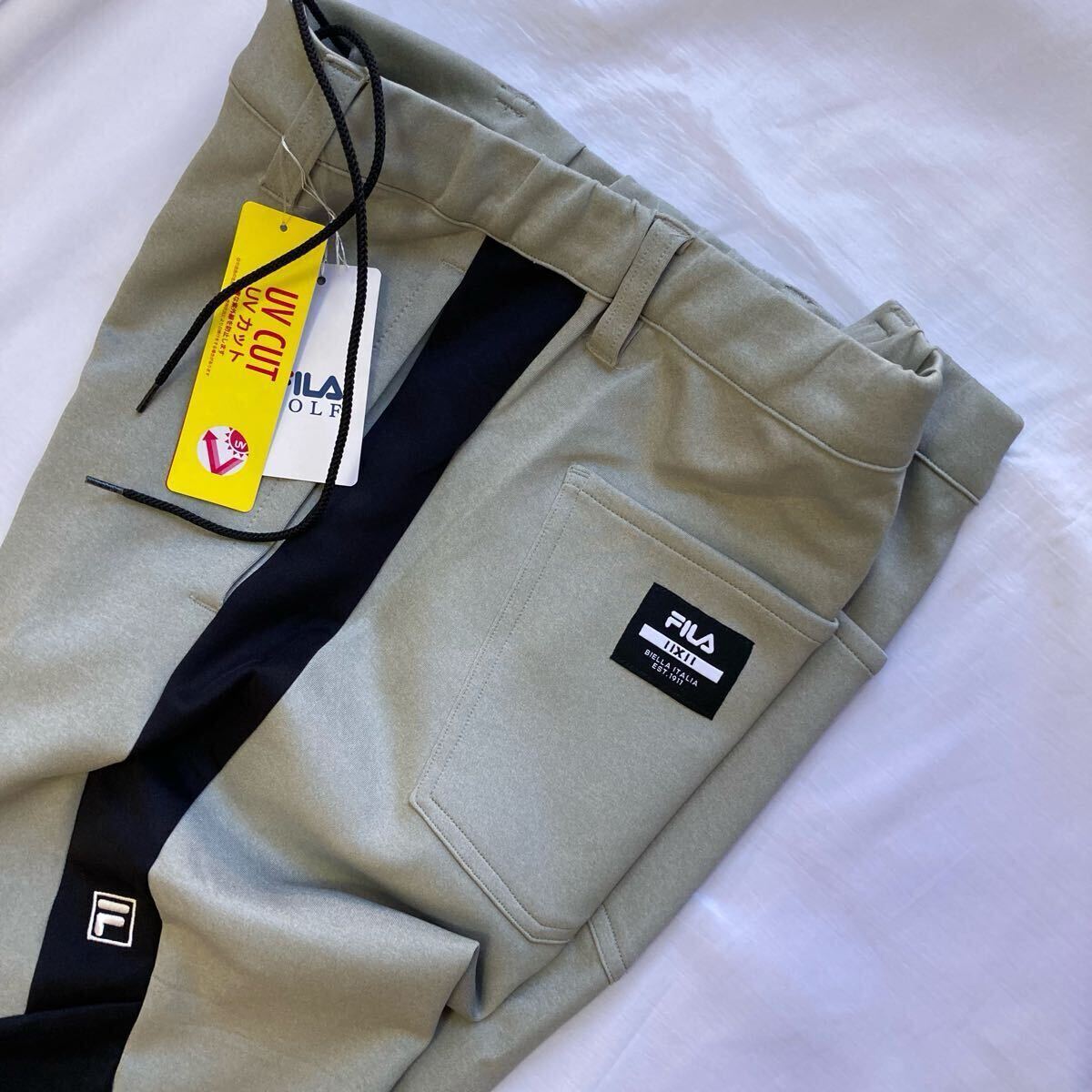 Yahoo!オークション - B581新品 【ウエスト90】グレー FILA GOLF フィ...