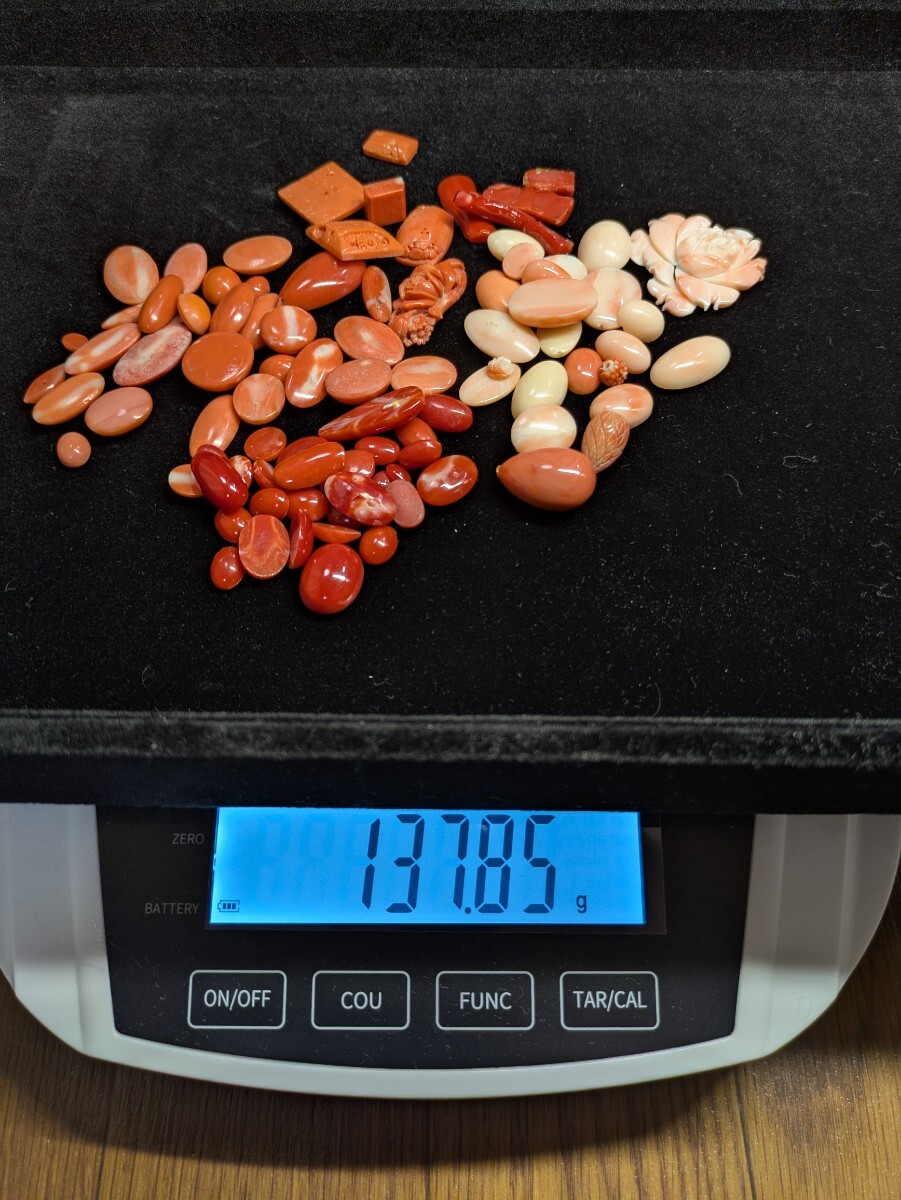 Yahoo!オークション - 珊瑚(さんご/サンゴ)ルース大量出品 約137.85g/6...