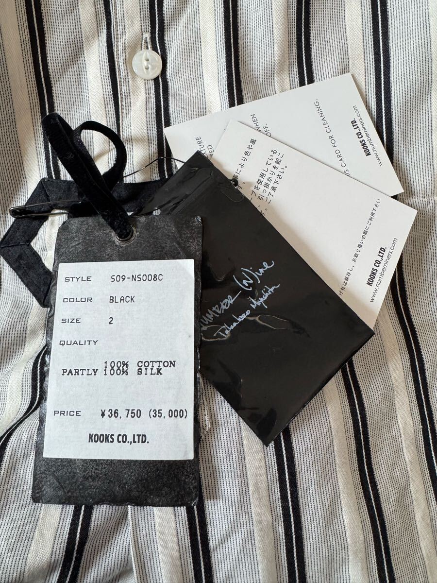 Yahoo!オークション - ナンバーナイン 09SS プルオーバーシャツ ブラッ...