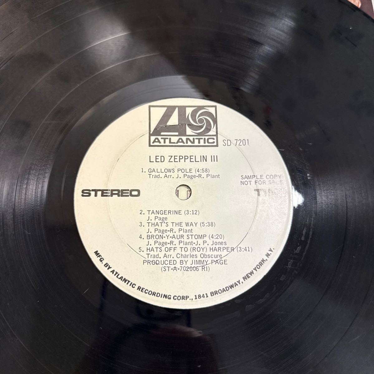 Yahoo!オークション - K203-005 お宝級 プロモ盤 希少 LED ZEPPELIN 3 ...