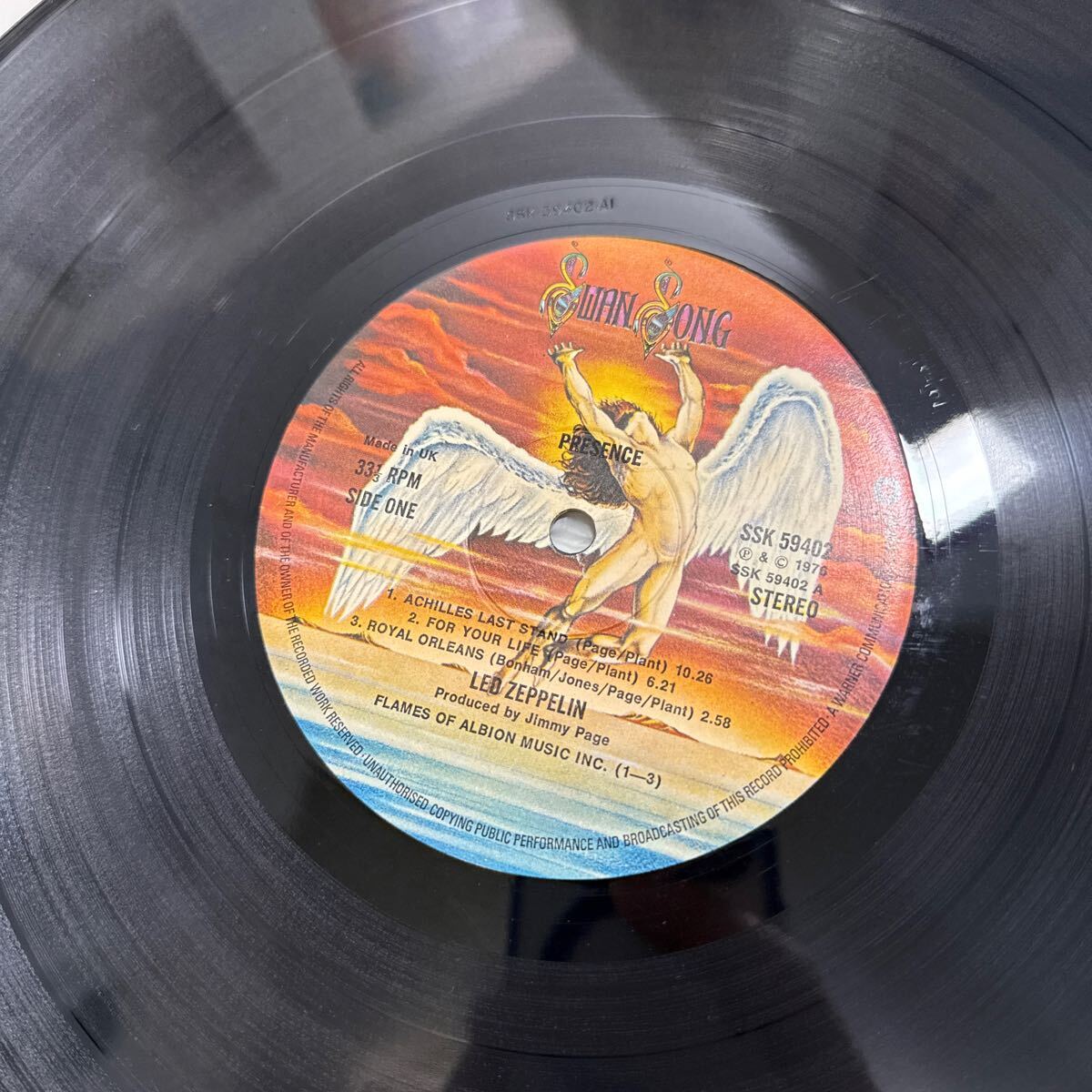 Yahoo!オークション - K203-009 お宝級 UK マト1 希少 LED ZEPPELIN レ...