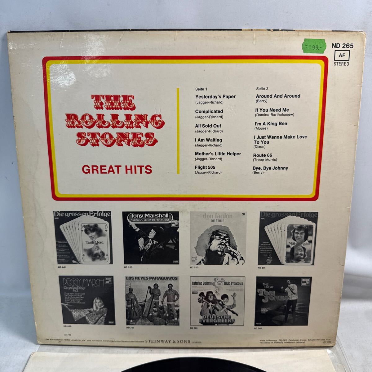 Yahoo!オークション - K203-040 お宝級 希少 THE ROLLING STONES GREAT...