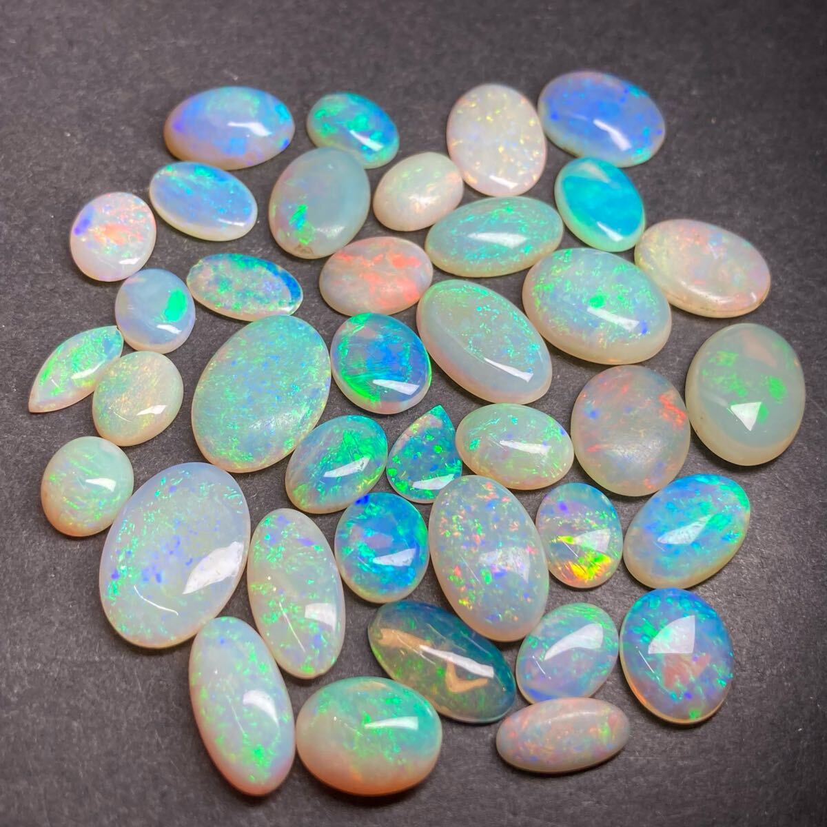 Yahoo!オークション - 1円〜 遊色効果 天然オパールおまとめ100.5ct m ...