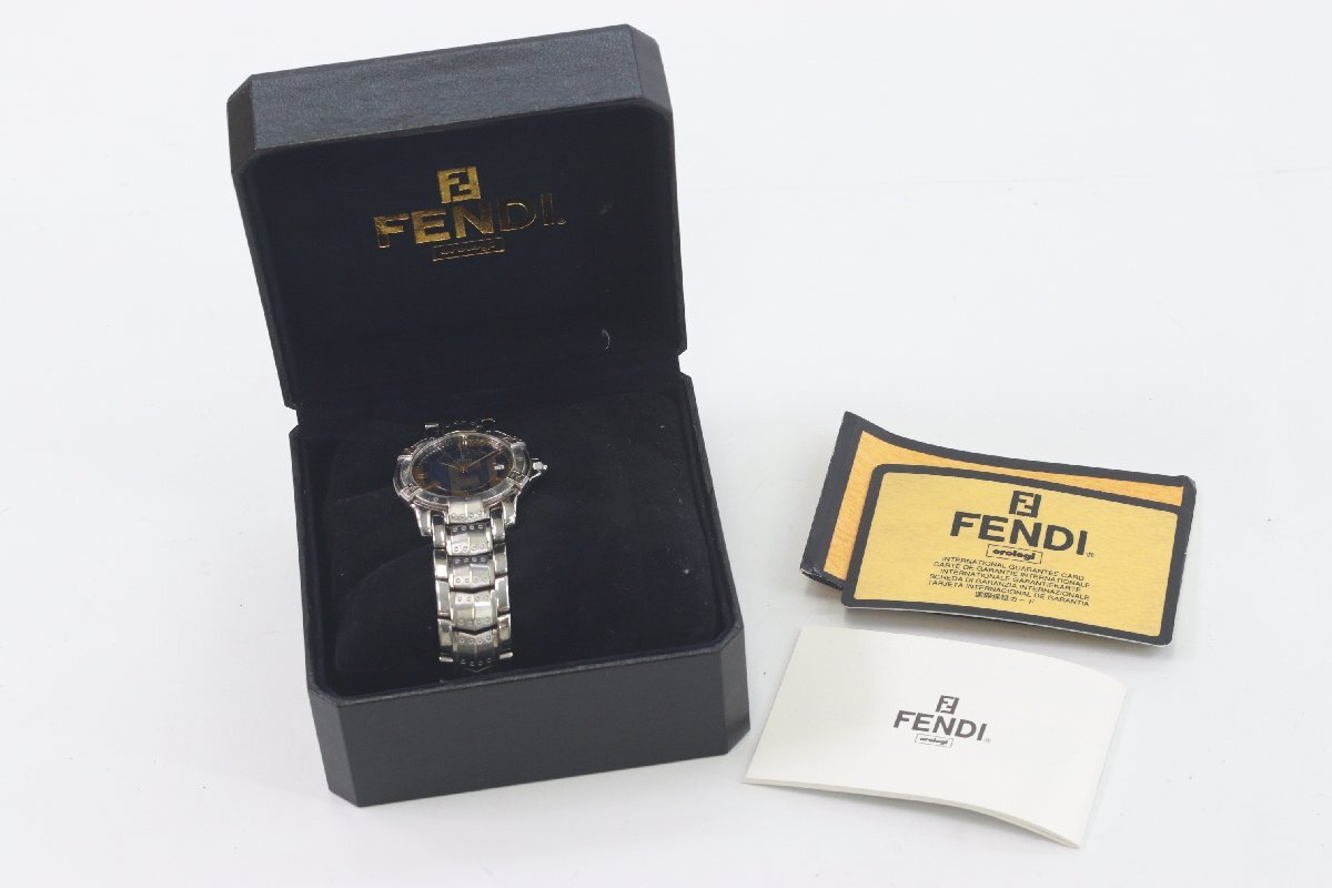 Yahoo!オークション - FENDI フェンディ 3500G クォーツ デイト ラウン...