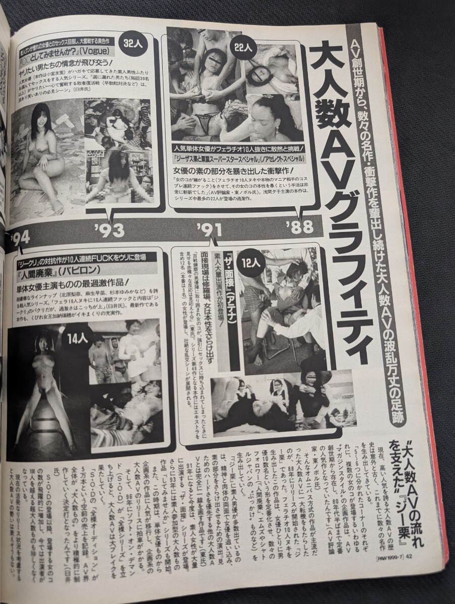 日本代購代標第一品牌【樂淘letao】－1999年7月 モアパウ NO.62 KKベストセラーズ A4 more PAW 相沢しの 素人