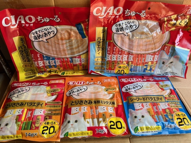 140本分のセット 国産 チャオ ちゅーる とりささみ/まぐろ/シーフード系(レトルト、缶詰)｜売買されたオークション情報、yahooの商品情報をアーカイブ公開 - オークファン（aucfan ...