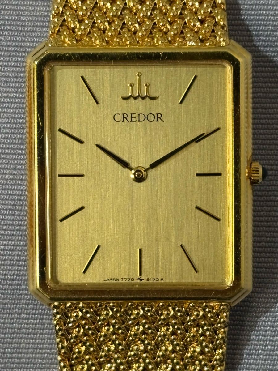 Yahoo!オークション - 【D566】SEIKO クレドール 7770-5160 シャンパン...