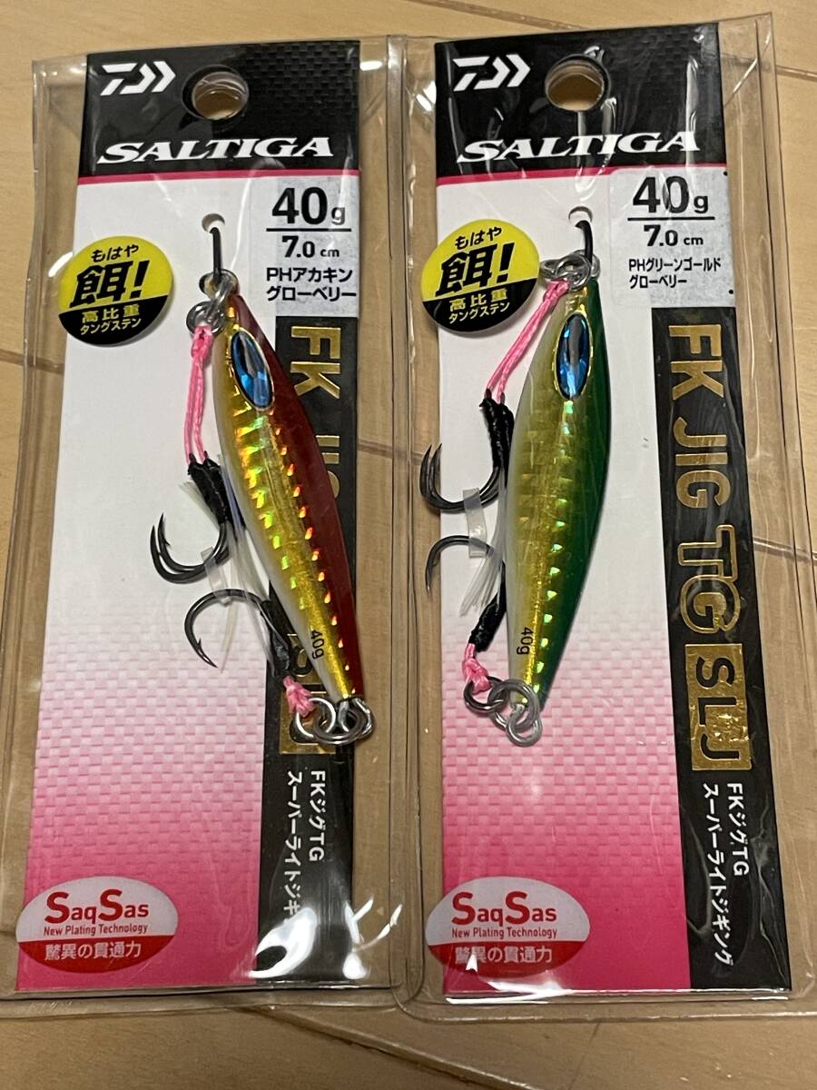 Yahoo!オークション - ダイワ ソルティガFKジグTG SLJ 40g PHアカキン...