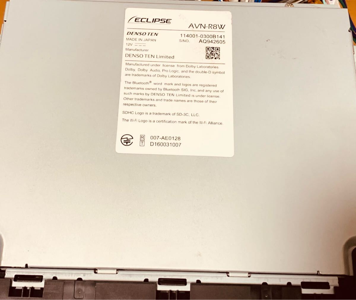 Yahoo!オークション - ECLIPSE AVN-R8Wメモリーナビ 地図デ-タ 2017 A-...