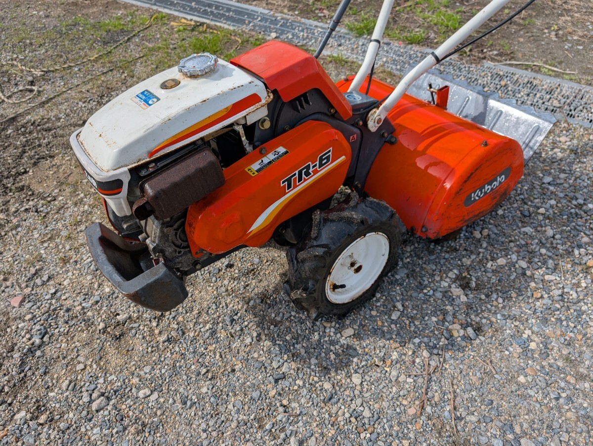 Yahoo!オークション - クボタ 耕運機 TR6 正転/逆転 家庭菜園 耕耘機 ...
