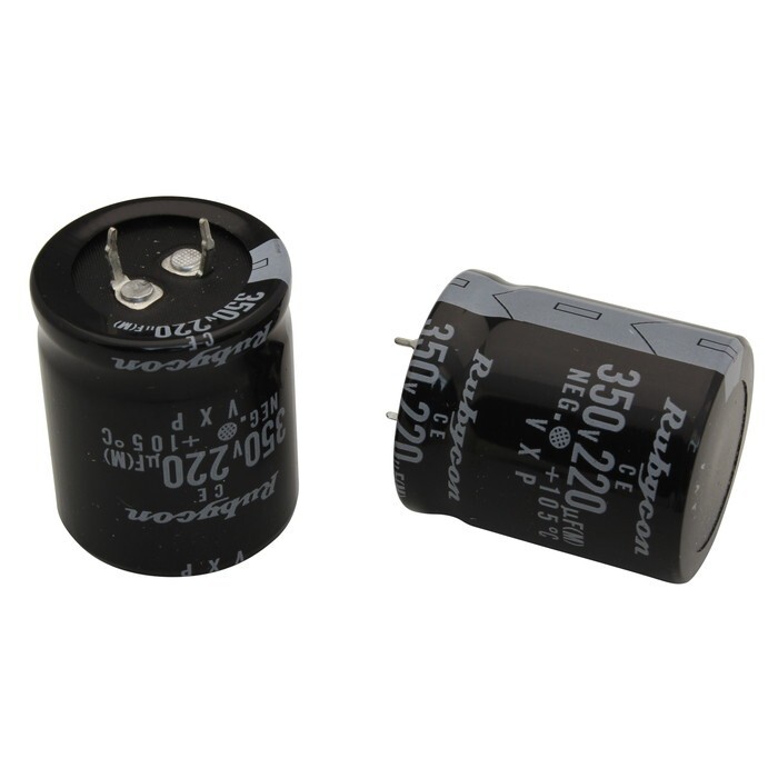 Yahoo!オークション - 電解コンデンサー 350V 220μF 35x30 Rubycon 10...