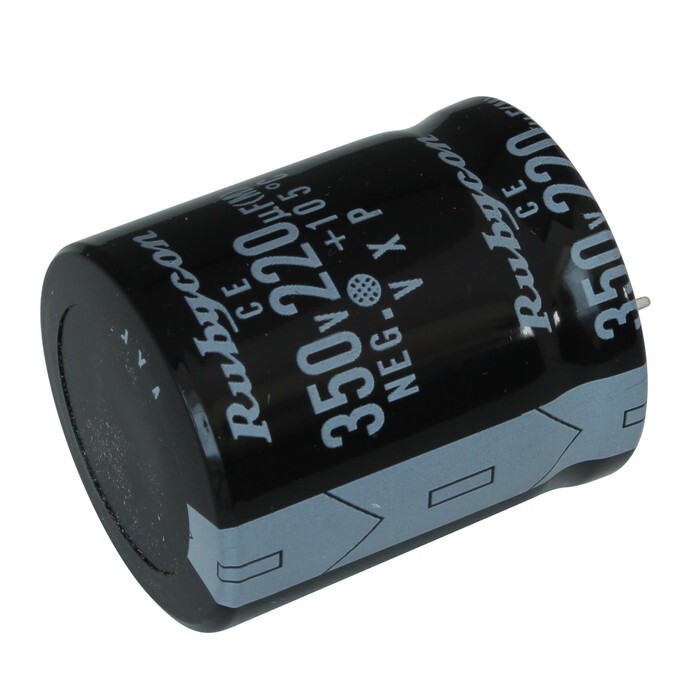 Yahoo!オークション - 電解コンデンサー 350V 220μF 35x30 Rubycon 10...