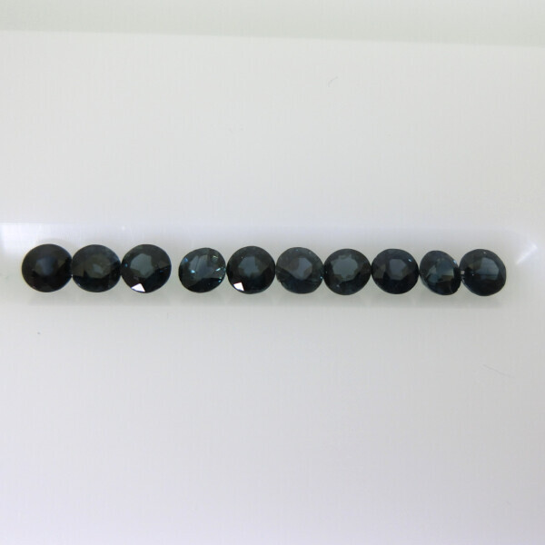 Yahoo!オークション - 天然石 サファイア 3.8mmラウンド 10個計2.91ct ...