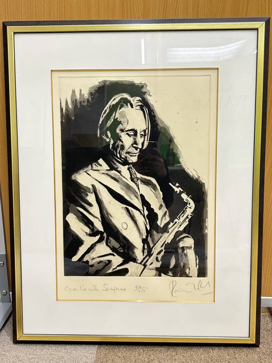 Yahoo!オークション - 【4289】Ron Wood ロンウッド 絵画 チャーリー ...